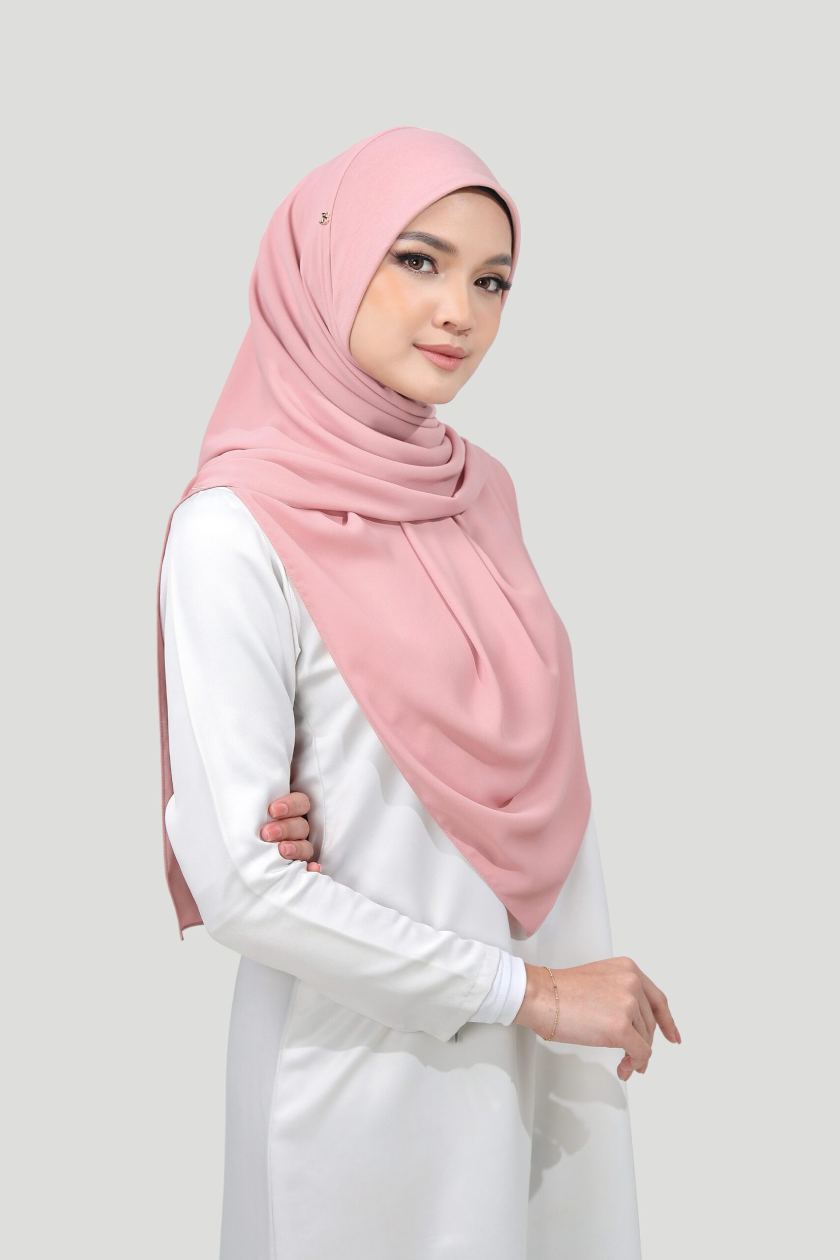 MALEEQA PLAIN – PINKISH – JIMMY SCARVES